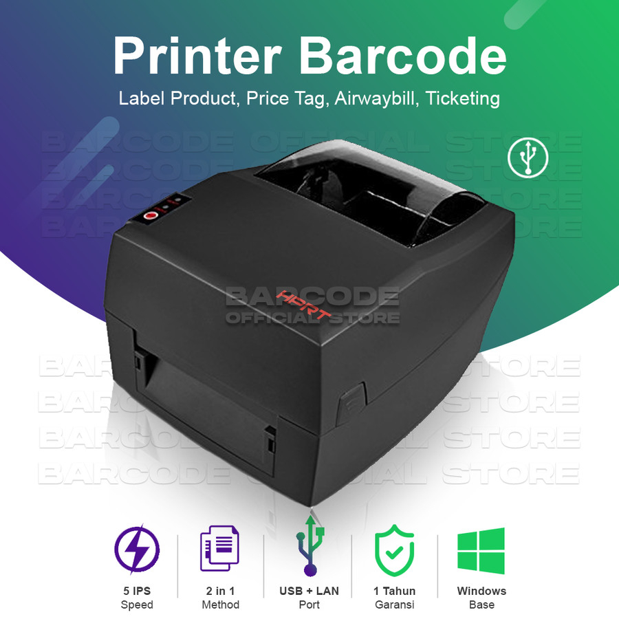 Jual Barcode Termal Printer HPRT XT-300 Cetak Label Harga Pengiriman Barang | Shopee Indonesia
