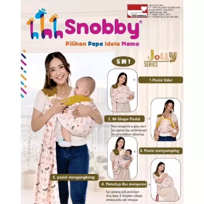 Jual Snobby Gendongan Sling Multifungsi Jolly Series SBG 7545 | Shopee ...