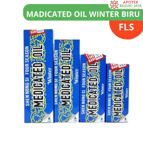 Jual Medicated Oil Shen Nong Shi Four Season Minyak Gosok Winter Biru ...