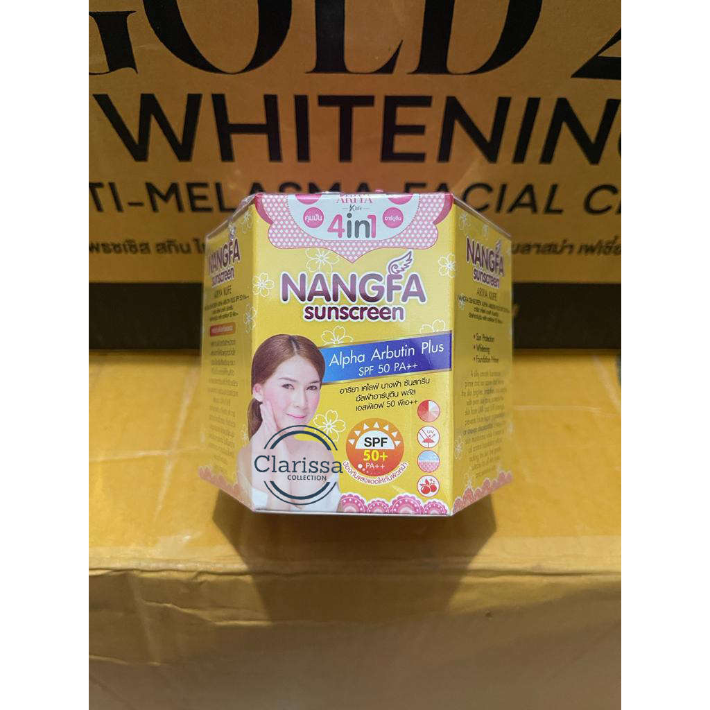 Jual NANGFA SUNSCREEN BY ARIYA BEDAK PASIR ORIGINAL THAILAND KEMASAN BESAR/KECIL | Shopee Indonesia