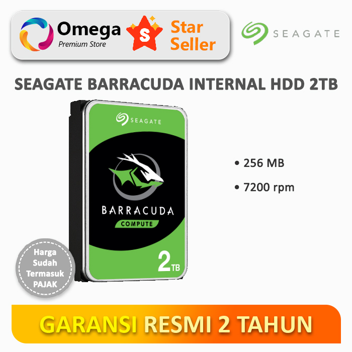 Jual Seagate BarraCuda Harddisk Internal PC 2TB SATA | Shopee Indonesia
