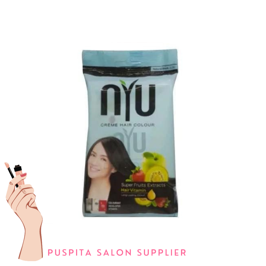 Jual NYU Creme Hair Colour Sachet 20gr - Pewarna Rambut - Cat Rambut ...