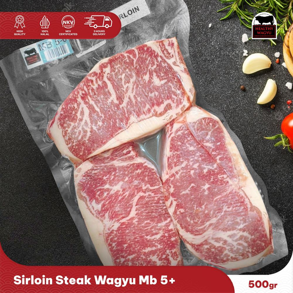 Jual Sirloin Wagyu Mb 5+ 500Gr Healthy Wagyu | Shopee Indonesia