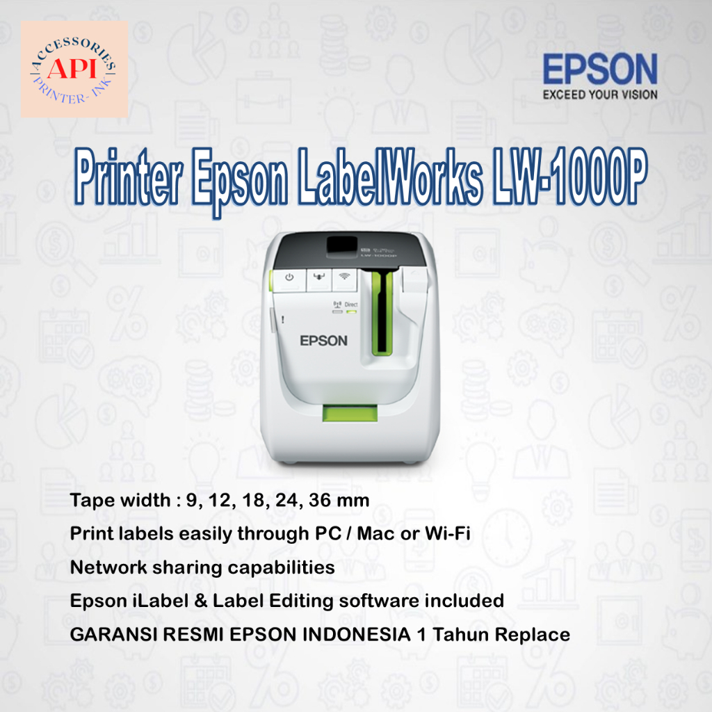 Jual Printer Epson LabelWorks LW-1000P LW 1000P Wifi - Garansi Resmi ...