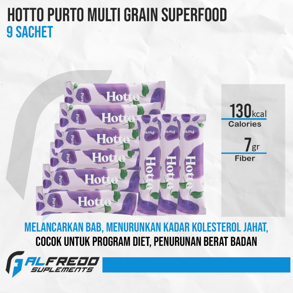 Jual HOTTO Purto 9 Sachet Multi Grain Super Food Meal Replacement Diet ...