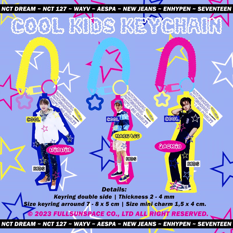 Jual [PO] COOL KIDS DOUBLE SIDE ACRYLIC KEYCHAIN KPOP NCT WAYV By ...