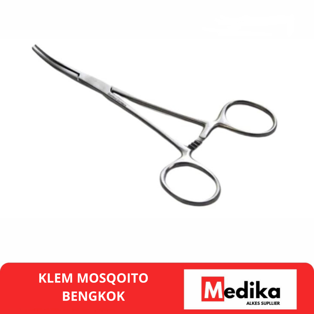 Jual Klem Bengkok Gunting Mosquito Bengkok Haemostatic Forcep Curved ...