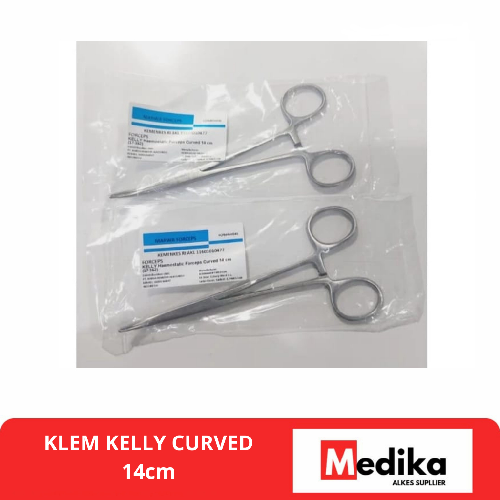 Jual Klem Kelly Forcep 14cm Curved | Shopee Indonesia