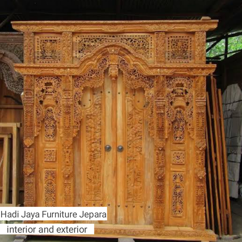 Jual pintu gebyog jawa relief wayang ramayana, jepara | Shopee Indonesia