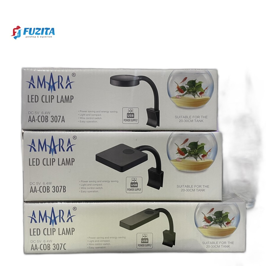 Jual AMARA Led Clip Lamp COB - Lampu Aquarium Aquascape Toples Murah ...