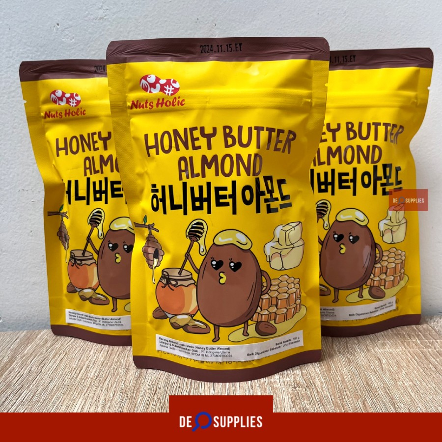 Jual Nuts Holic Honey Butter Almond 180gr - Kacang Lapis Madu Nutsholic ...
