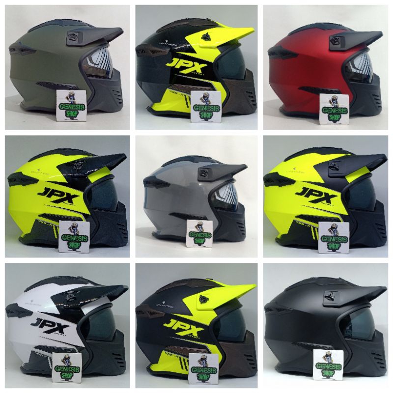 Jual Helm JPX full face helm JPX MX 726R solid polos | Shopee Indonesia