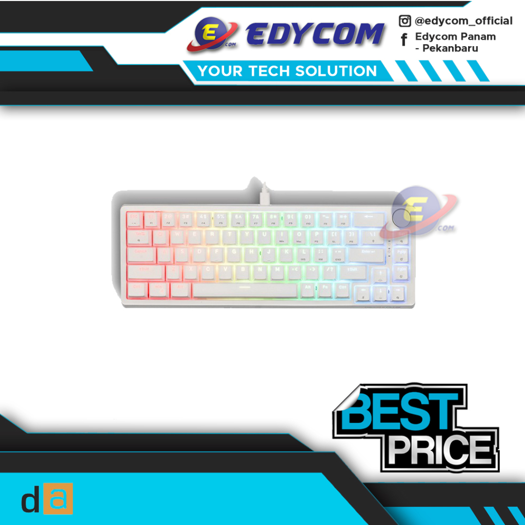 Jual Digital Alliance MECA 6X PLUS White Gaming Keyboard | Shopee Indonesia