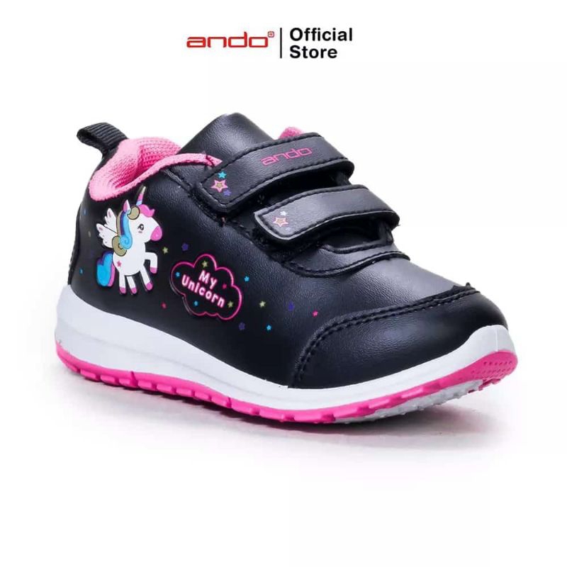 Jual Sepatu Ando MINICORN velcro/Sepatu Ando Lily mermaid velcro/Sepatu ...