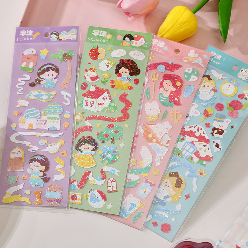 Jual Fantasy Princess Series Hologram Diary Deco Jurnal Deco Sticker ...