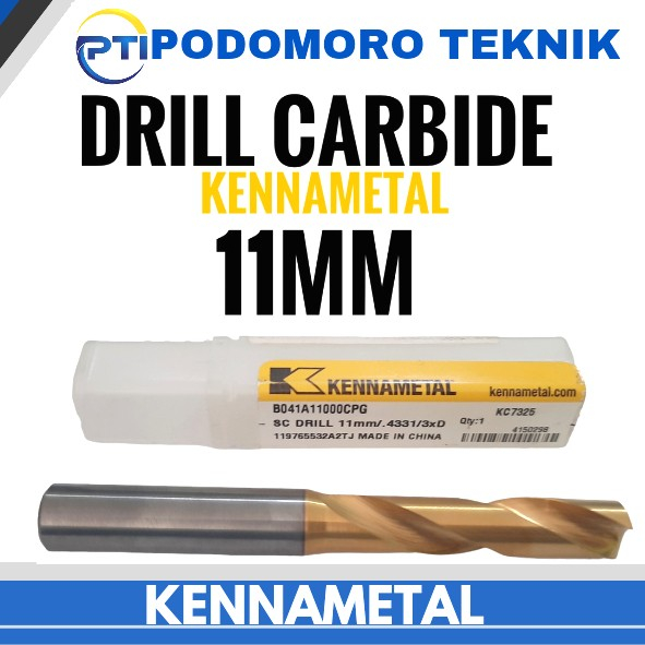 Jual DRILL CARBIDE DIAMETER 11MM MEREK KENNAMETAL | Shopee Indonesia