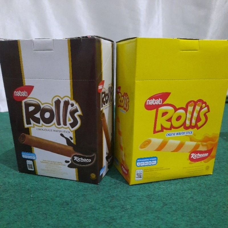 Jual NABATI ROLLS ROLL WFER STICK COKELAT COKLAT KEJU CHEESE | Shopee ...