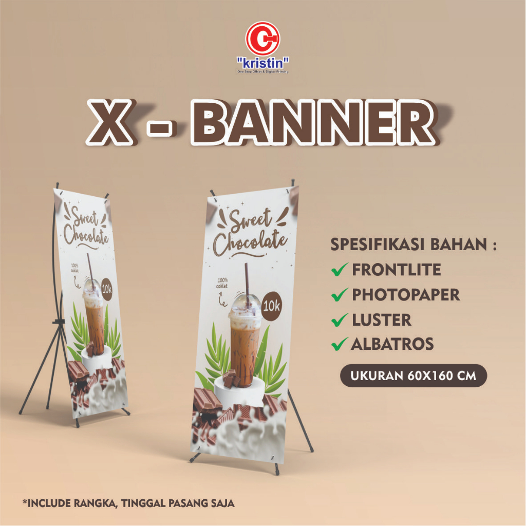 Jual Paket Cetak X Banner 60x160 (Banner + Rangka) Surabaya | Shopee ...