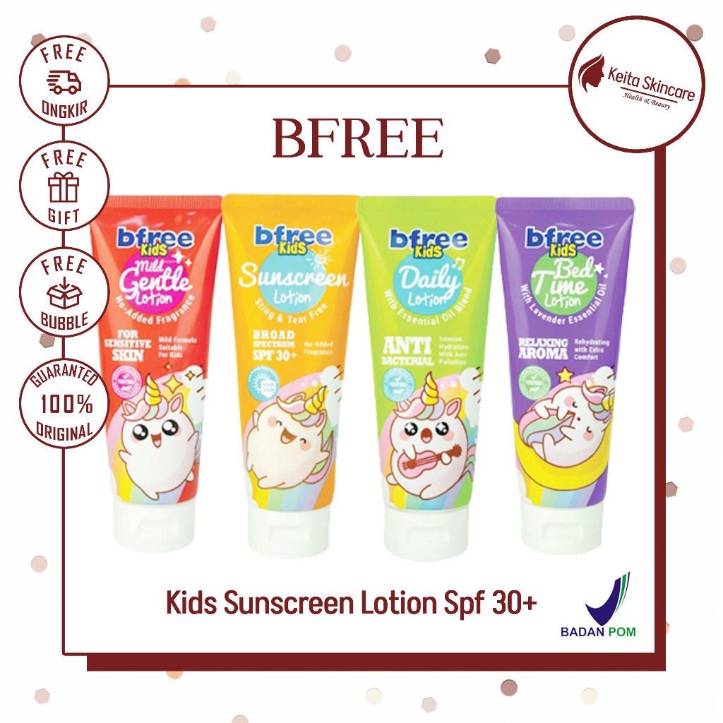 Jual Bfree Kids Suncreen Lotion Spf 30+ Sunscreen Anak | Shopee Indonesia