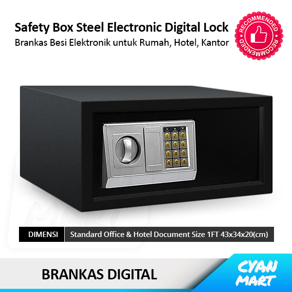 Jual Safety Box Brankas Lemari Besi Besar Digital Multifungsi Rumah ...