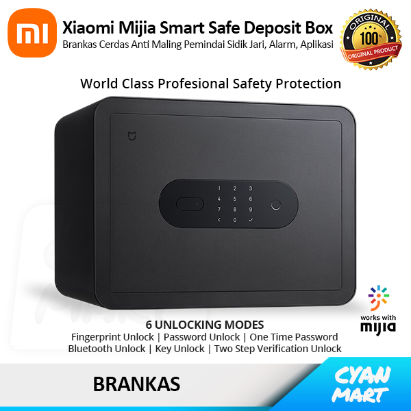 Jual Xiaomi Mijia Smart Deposit Box Brankas Lemari Besi Besar ...