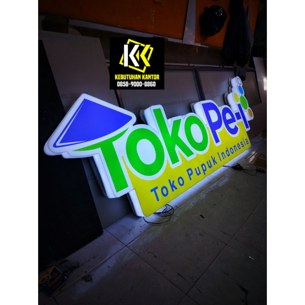 Jual Jual Letter Box Akrilik Sign Board Penanda Usaha Logo Timbul ...