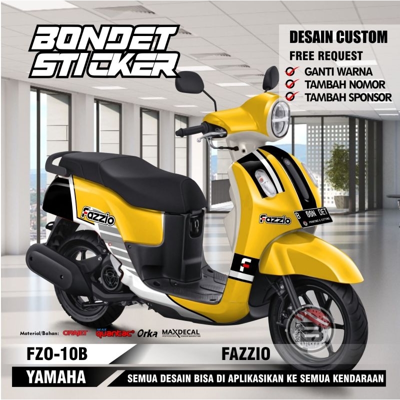 Jual Stiker Decal Yamaha Fazzio Full Body FZ-10B | Shopee Indonesia