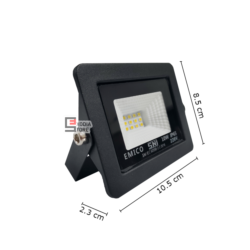 Jual Lampu Sorot Emico SMD LED 10 watt SNI IP65 Lampu Tembak Floodlight Lampu Hias RGB dengan ...