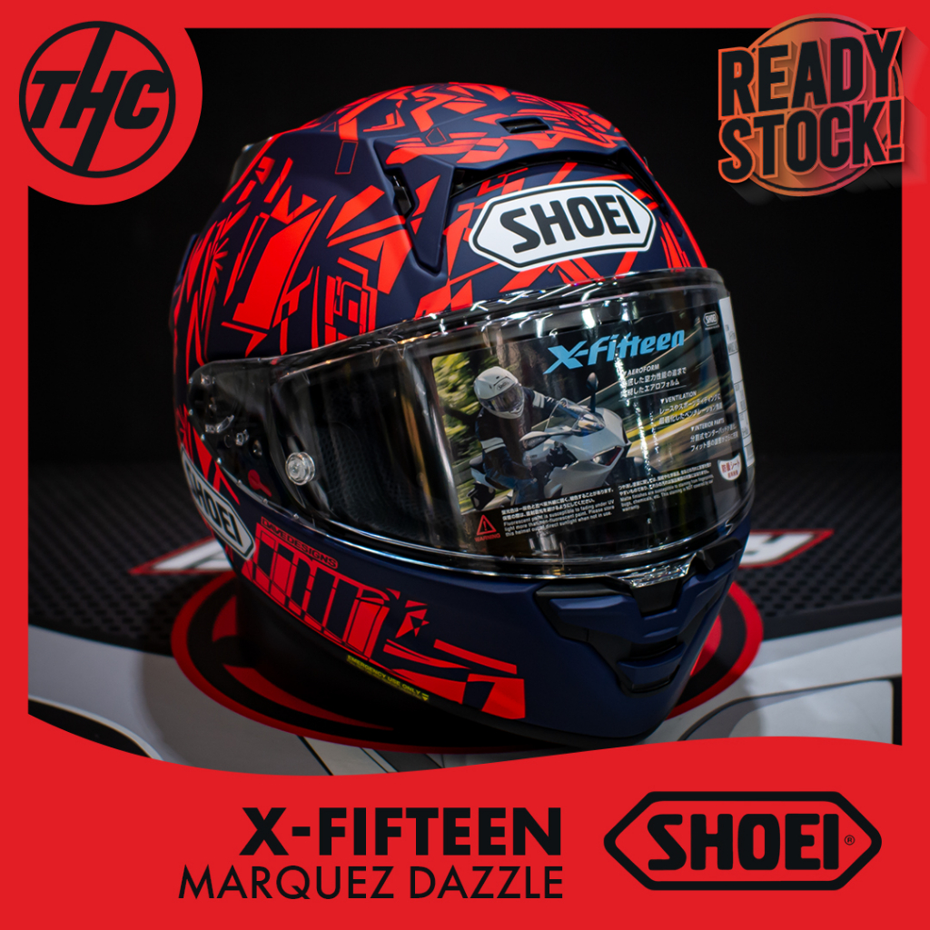 Jual SHOEI X-15 MARQUEZ DAZZLE TC-10 X-FIFTEEN FULL FACE X 15 | Shopee ...