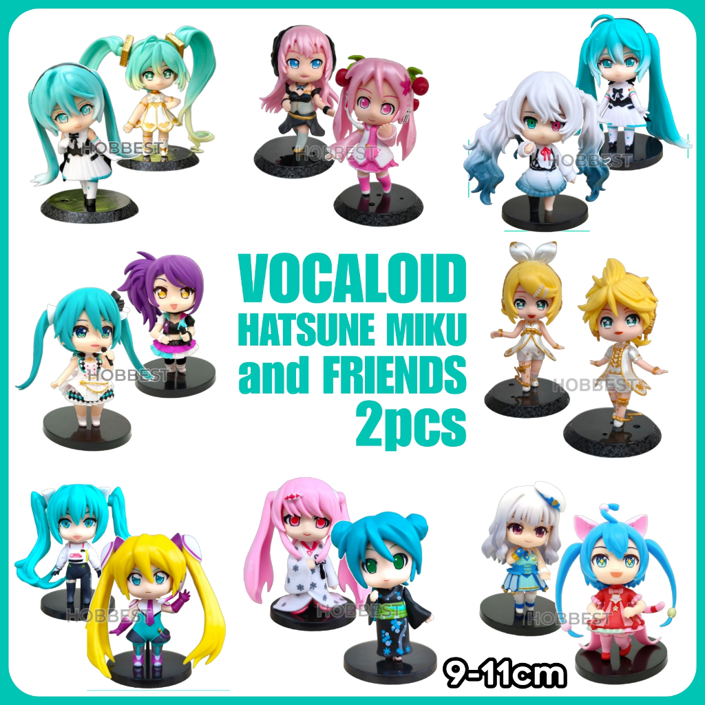 Jual Action Figure VOCALOID HATSUNE MIKU x FRIENDS isi 2 pcs - Miniatur ...