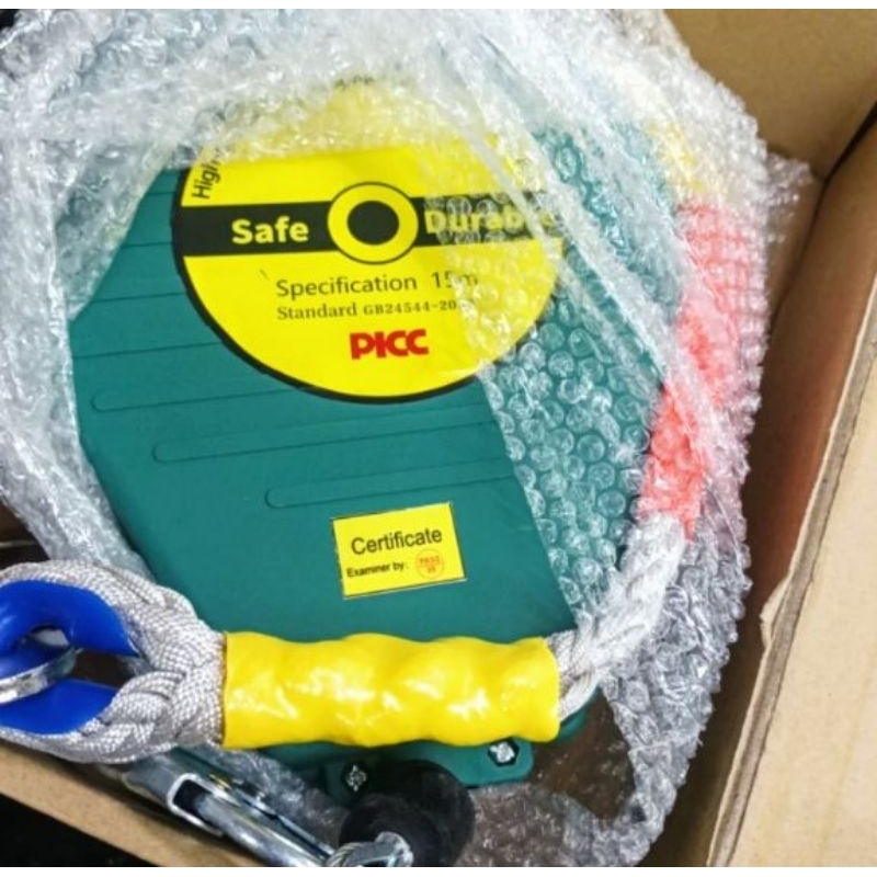 Jual fall arrester wire rope safety equipment falling protector 5 meter ...