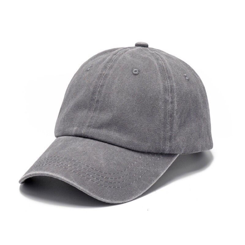 Jual Baseball Cap Washed Grey | Topi Vintage Baseball Topi Golf Topi ...
