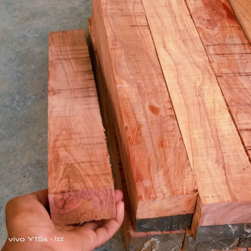 Jual Bahan kerajinan kayu nagasari balok ± 60 x 7 x 4 cm | Shopee Indonesia