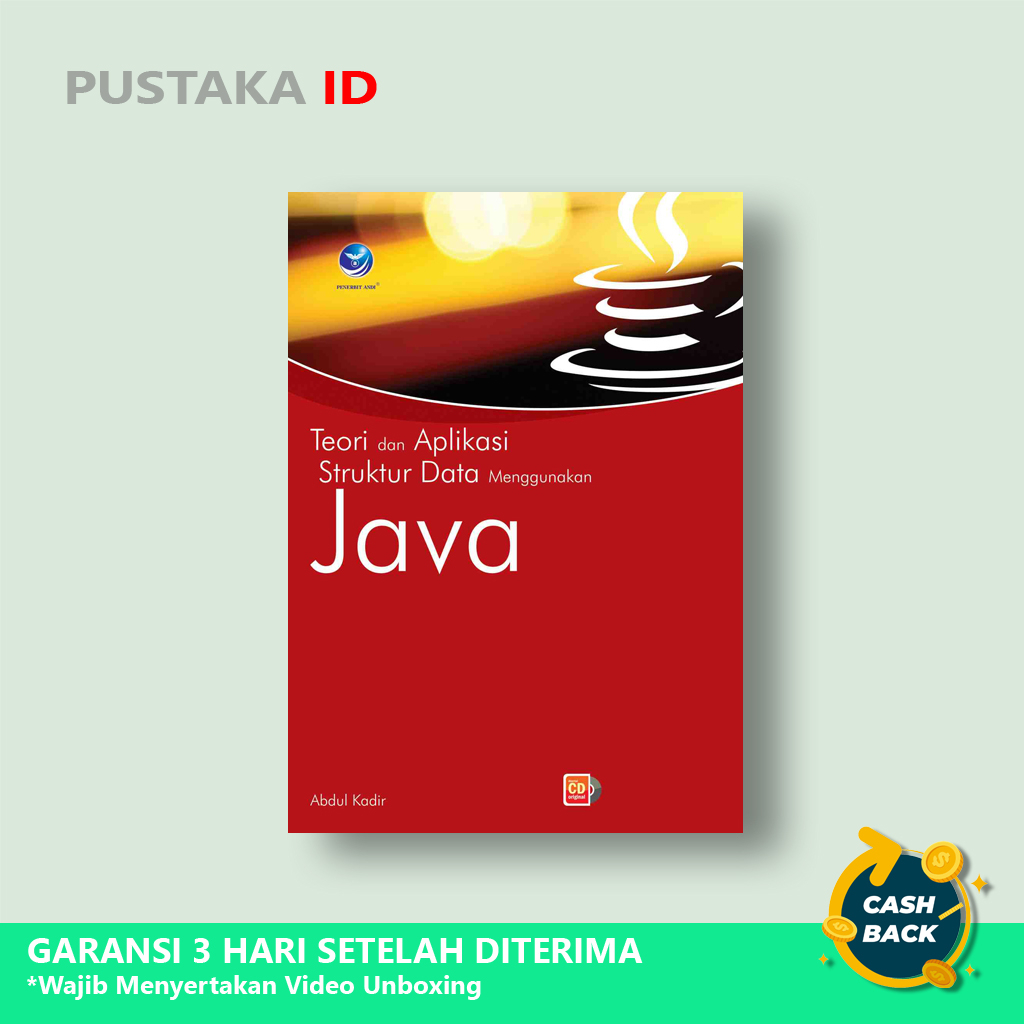 Jual Buku Teori Dan Aplikasi Struktur Data Menggunakan Java+CD - Original | Shopee Indonesia