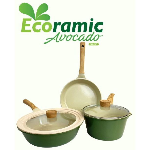 Jual ECORAMIC AVOCADO PAN (WOKPAN CANTIK KOREA) | Shopee Indonesia
