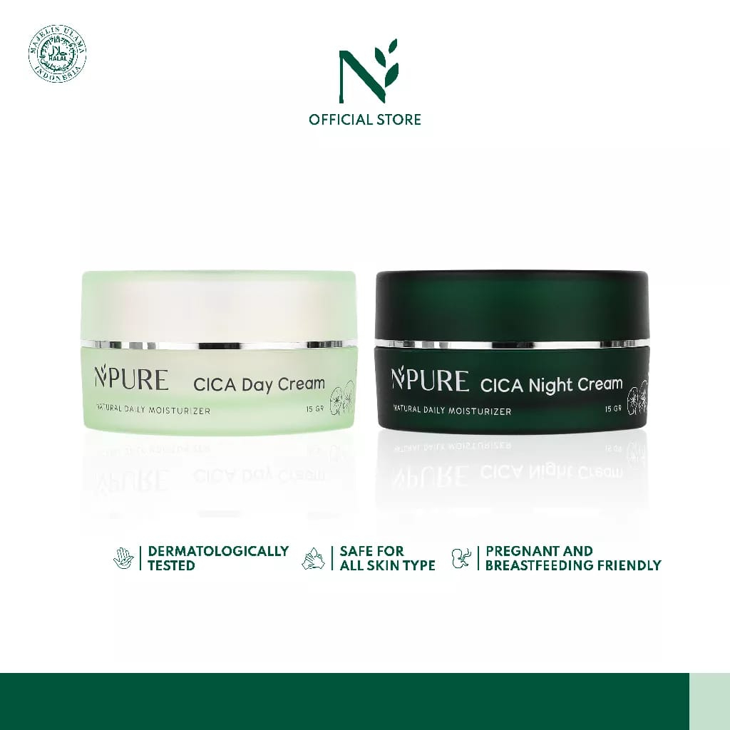 Jual Npure Cream Day & Night Cream Centella Asiatica 15 Gram - Cica ...