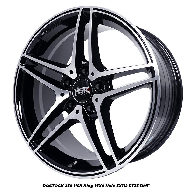 Jual VELG RACING MOBIL ROSTOCK HSR ring 17x8 HOLE 5X112 BMF | Shopee Indonesia