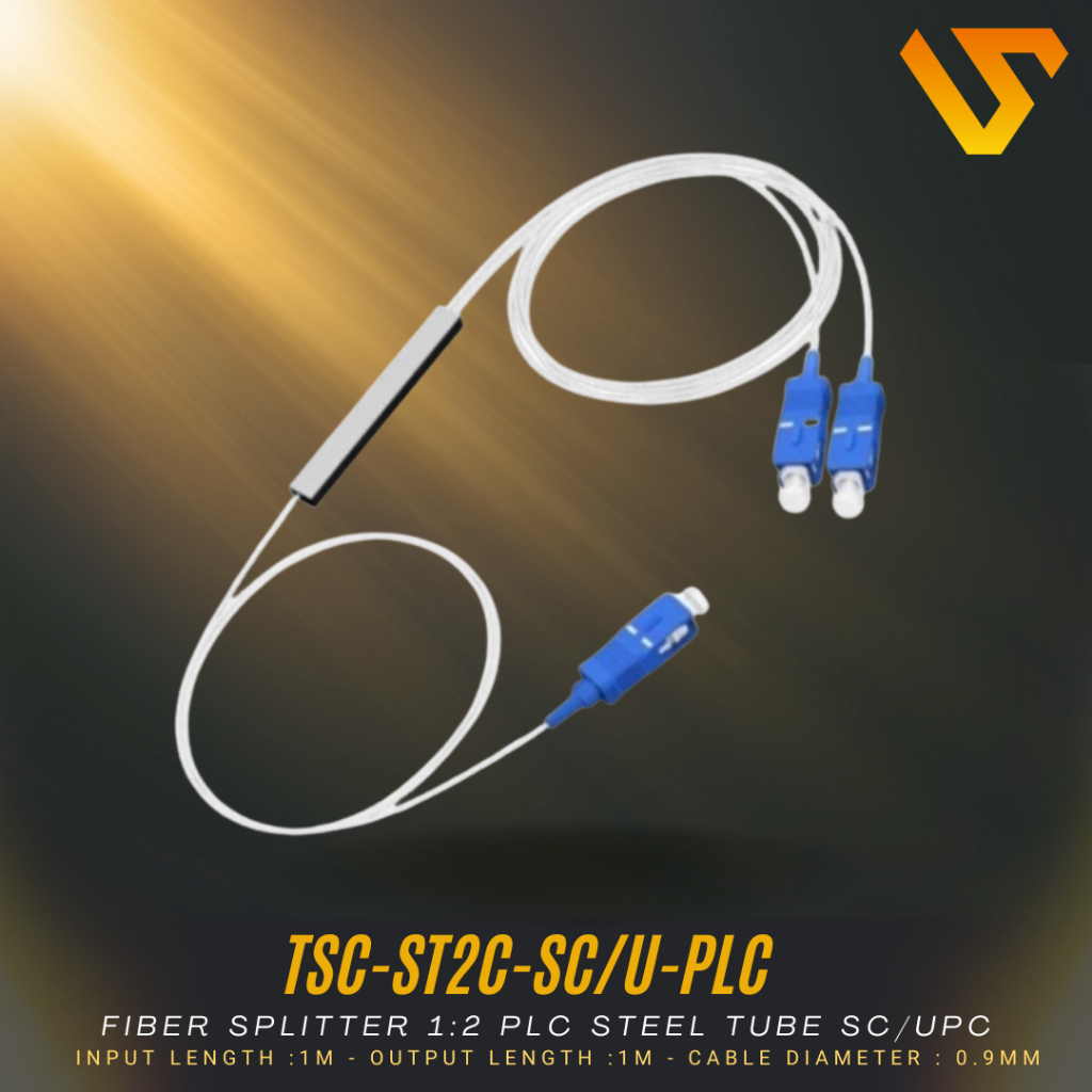 Jual Tarmoc Splitter 1:2 SC/UPC PLC | Fiber Optic Passive Splitter 1-2 ...