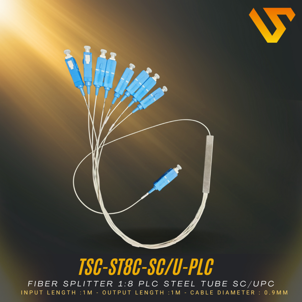 Jual Tarmoc Splitter 1:8 SC/UPC PLC | Fiber Optic Passive Splitter 1-8 ...