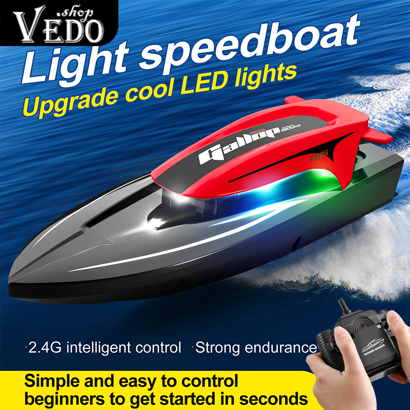Jual Mainan Remote Control Speed Boat Perahu Rc Kapal 2.4GHz 20km/h ...