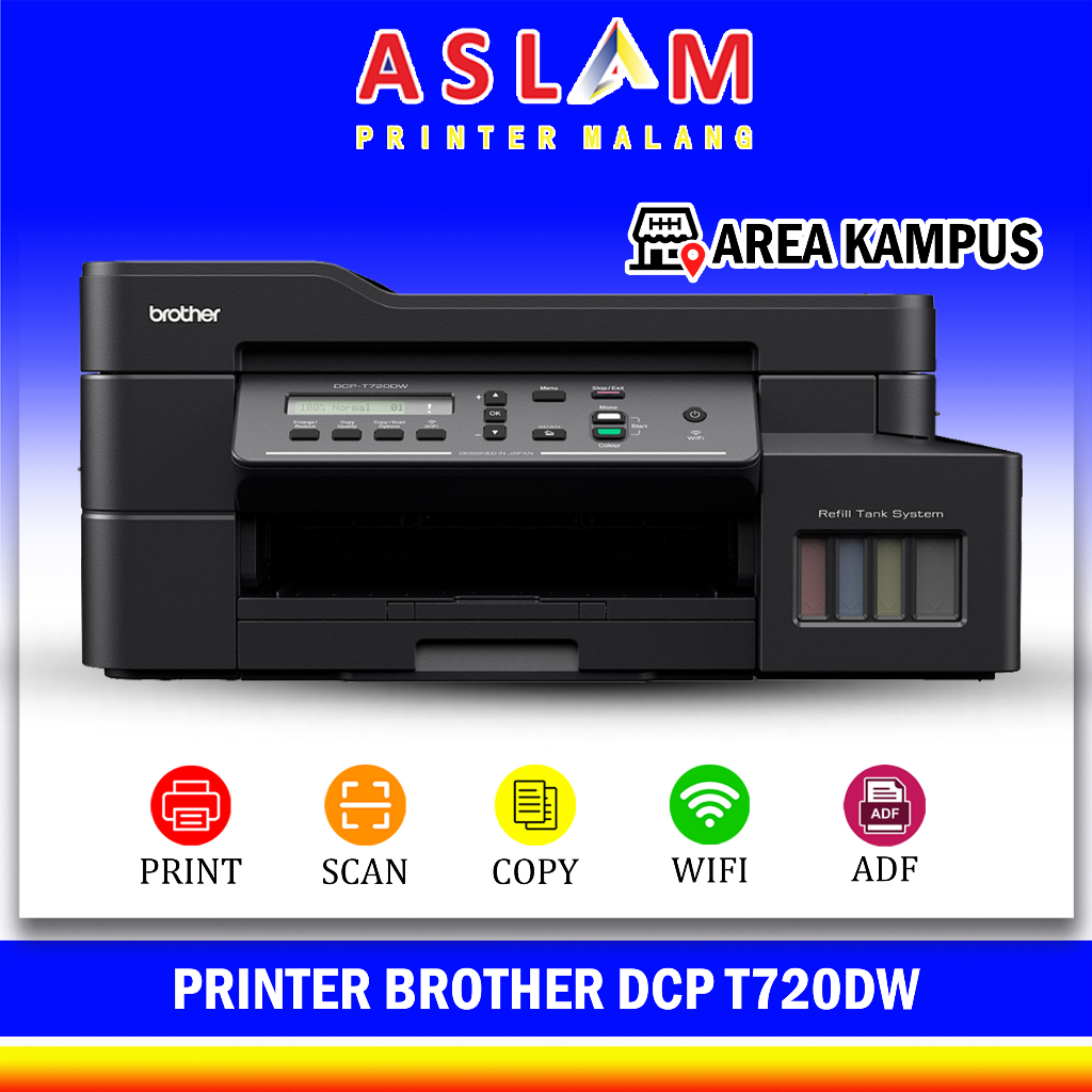 Jual Printer Brother T720 T720DW DCP T720 Ink Tank Print, Scan Copy, Wifi, Duplex Pengganti ...