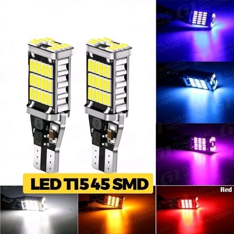 Jual LAMPU SENJA LAMPU KOTA SEN T10 T15 45 SMD T15 45 TITIK W16W LAMPU MUNDUR LAMPU SIGN LAMPU ...