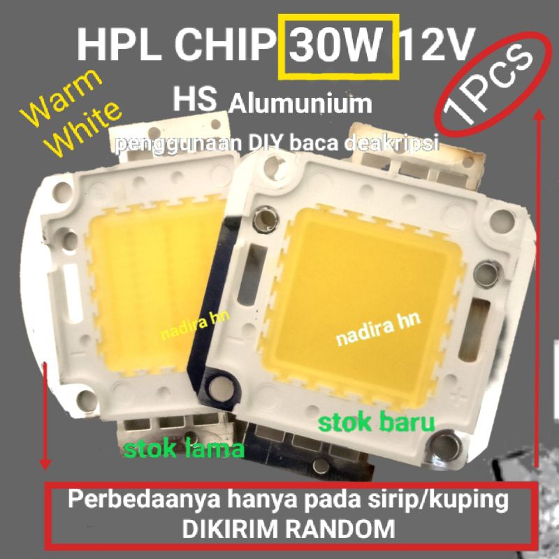 Jual LED DC 20W - 100W 12V HPL CHIP LAMPU PJU LAMPU SOROT LAMPU TEMBAK ...