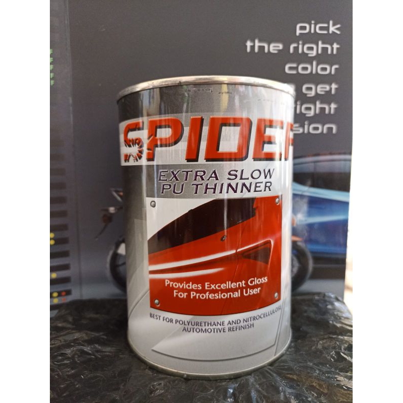 Jual THINER PU EXTRA SLOW SPIDER 1L | Shopee Indonesia