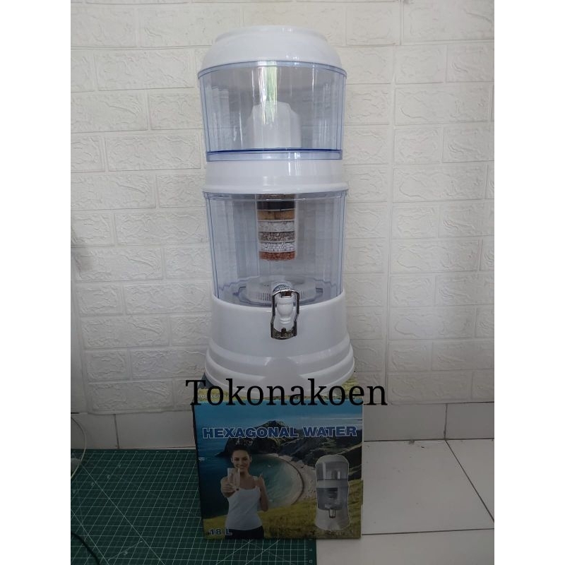 Jual Hexagonal Pot Water Penyaring air 18 Liter / 35 Liter , packing ...