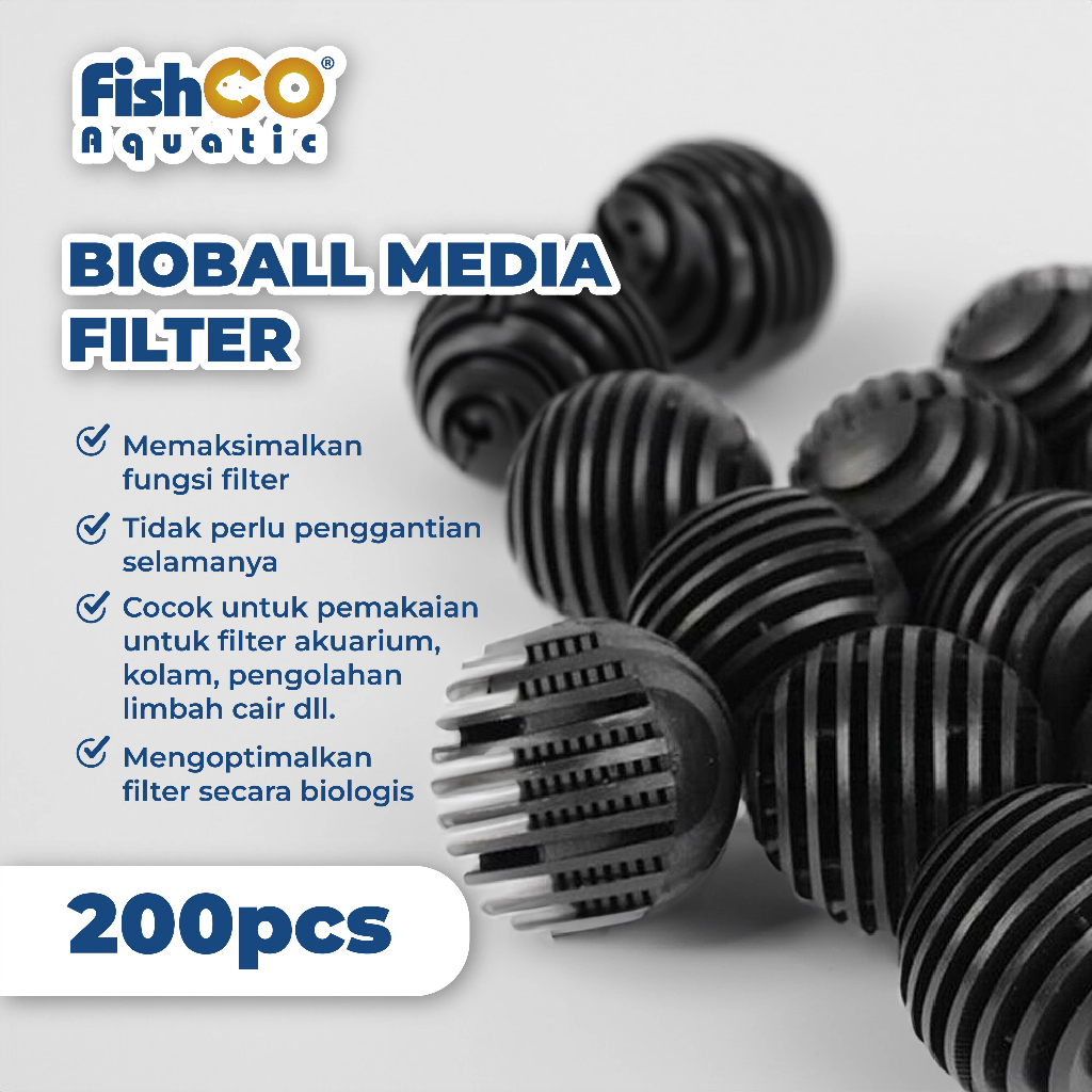Jual Bioball Filter Kolam Aquarium Bulat 200 Pcs | Shopee Indonesia