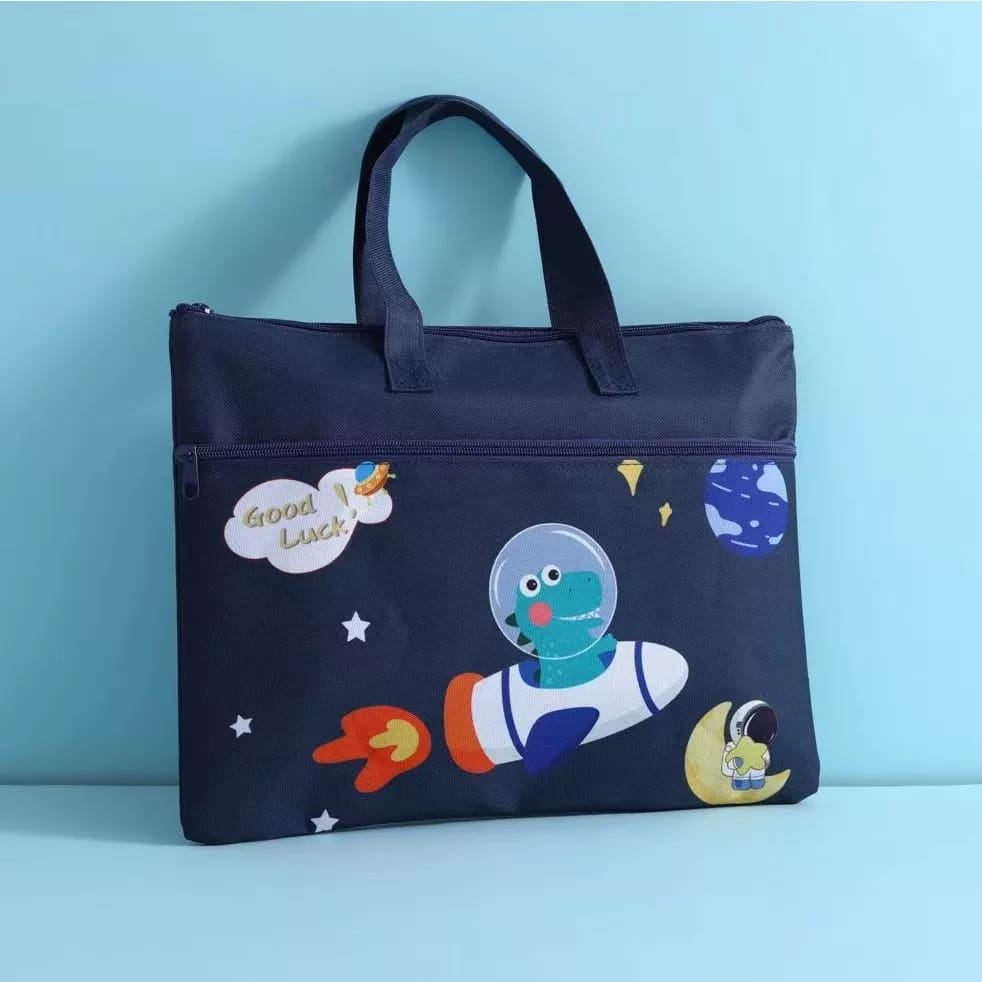 Jual Tas les anak books hand bag cute Map A4 stationary organizer paper ...