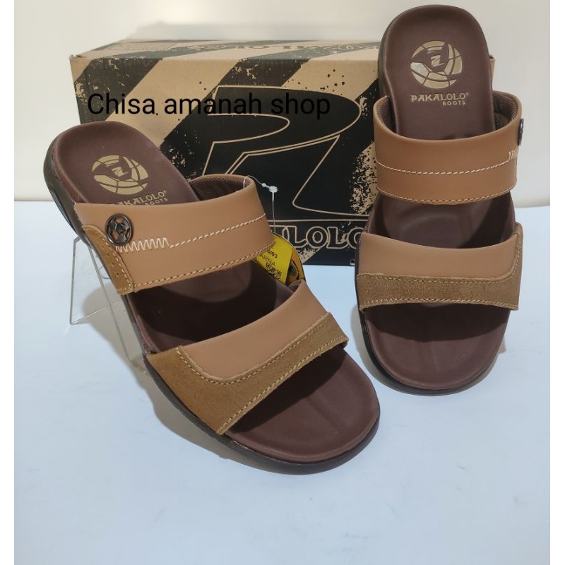 Jual SANDAL PRIA PAKALOLO N2321 LEATHER ORIGINAL | Shopee Indonesia