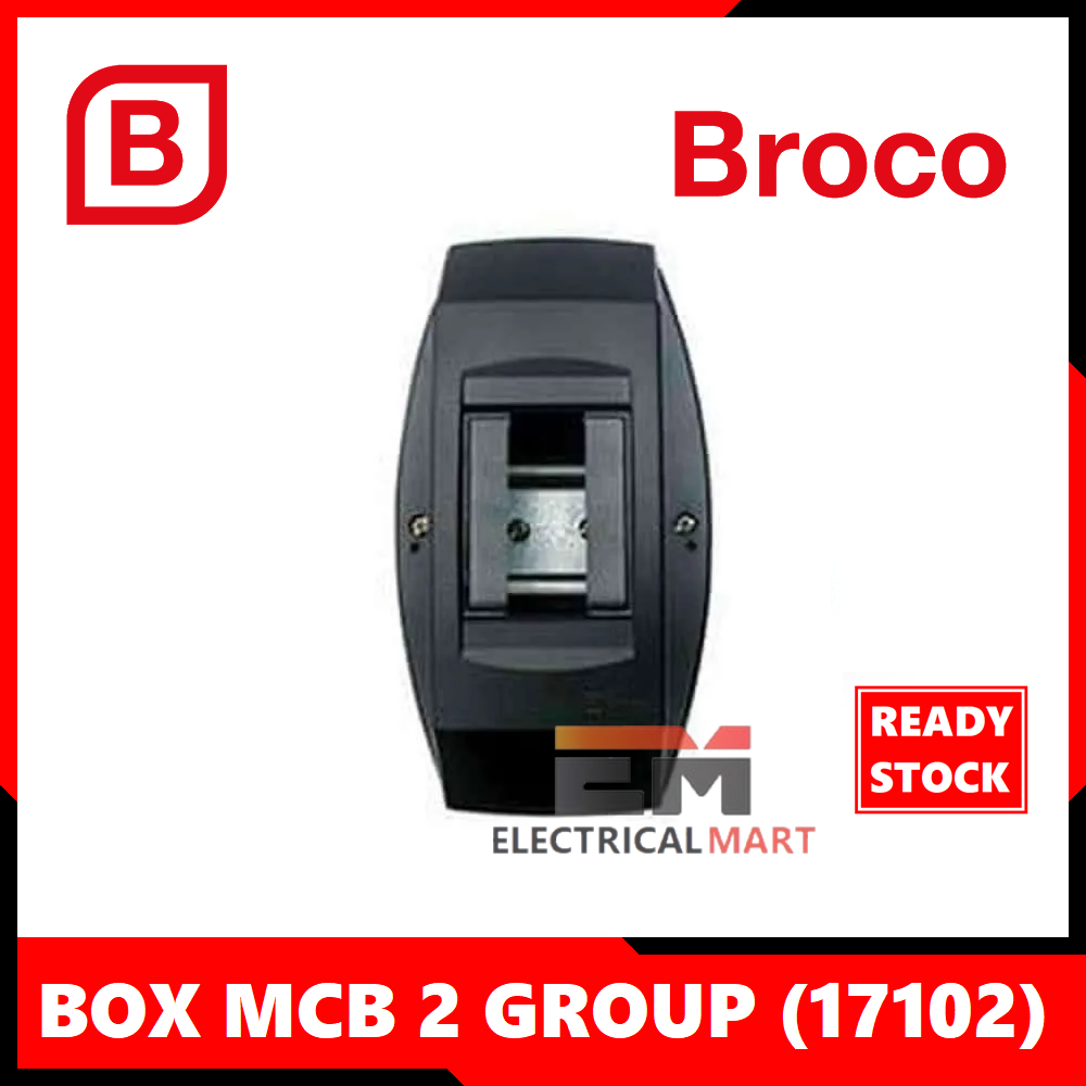 Jual Box MCB 1 atau 2 Group Broco Abu atau Hitam (17101 atau 17102) Kotak Grup Black Original ...