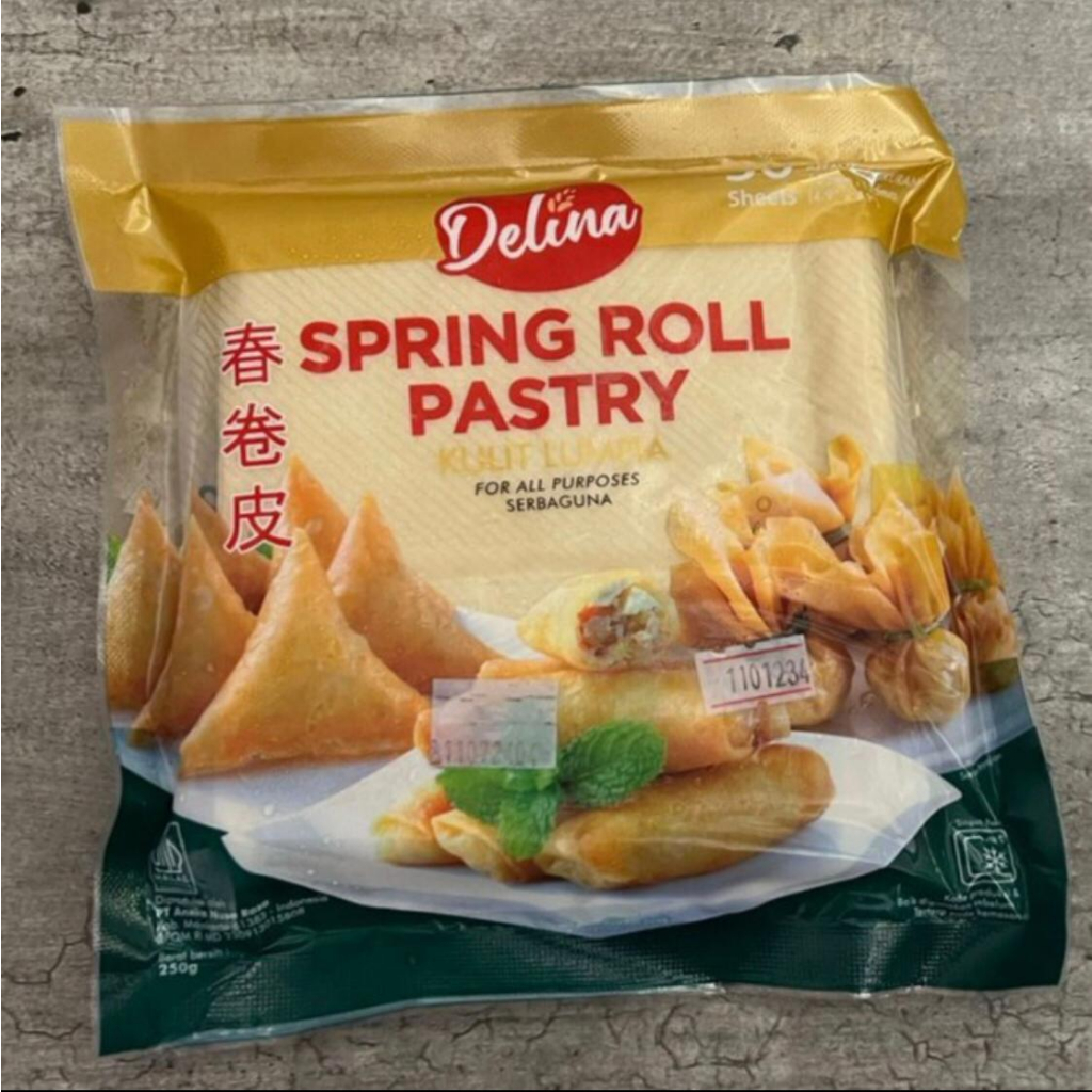 Jual Kulit Lumpia Frozen - DELINA - Spring Roll Pastry BEST QUALITY ...